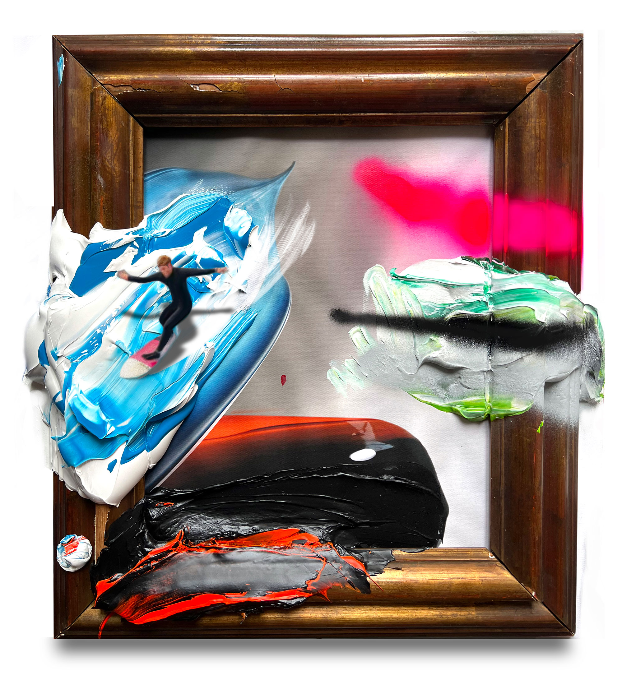 Waves out of Frames - Golsa Golchini Art