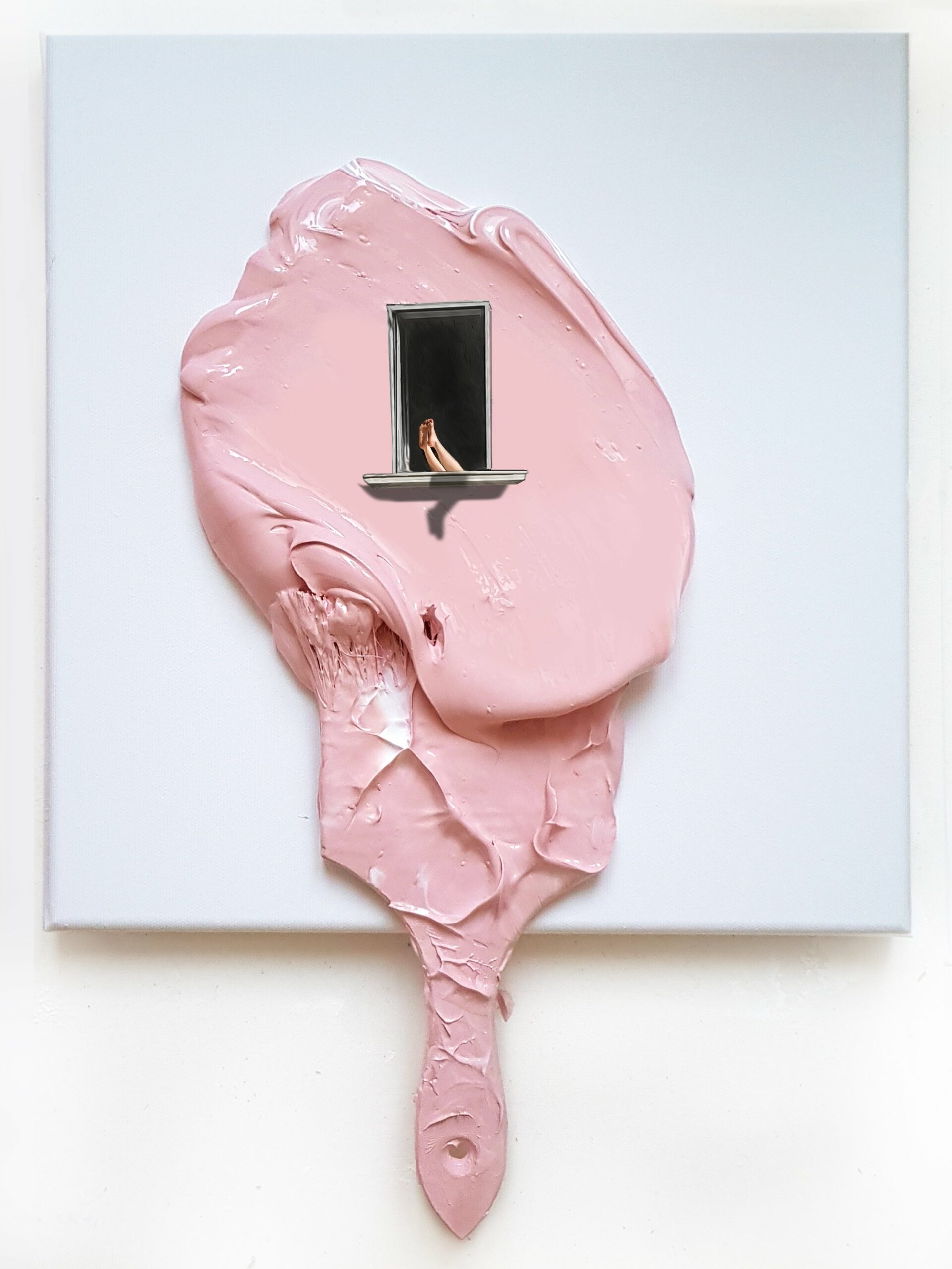 Relaxing Pink - Golsa Golchini Art