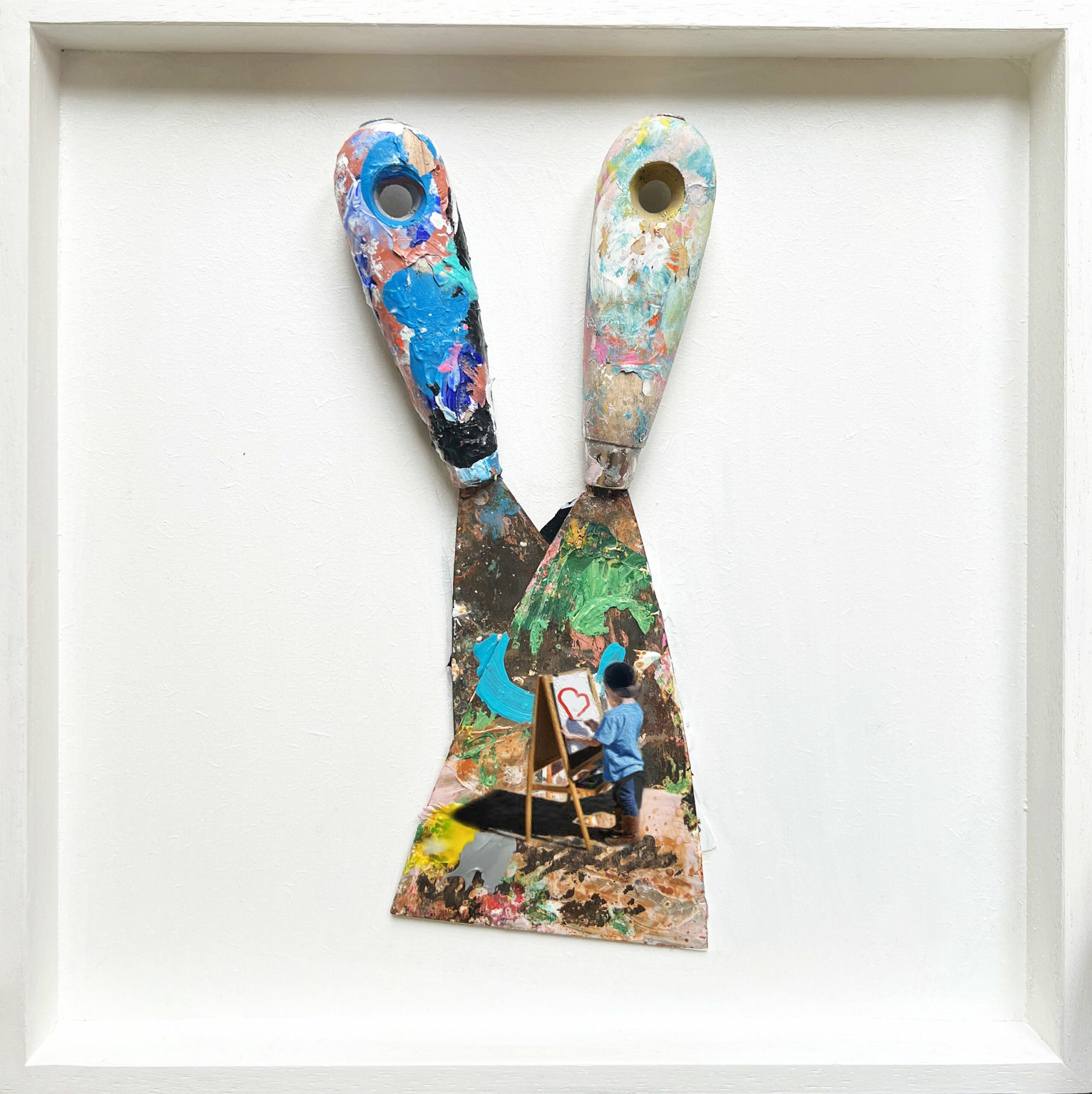 A Happy Artist at Work - Golsa Golchini Art